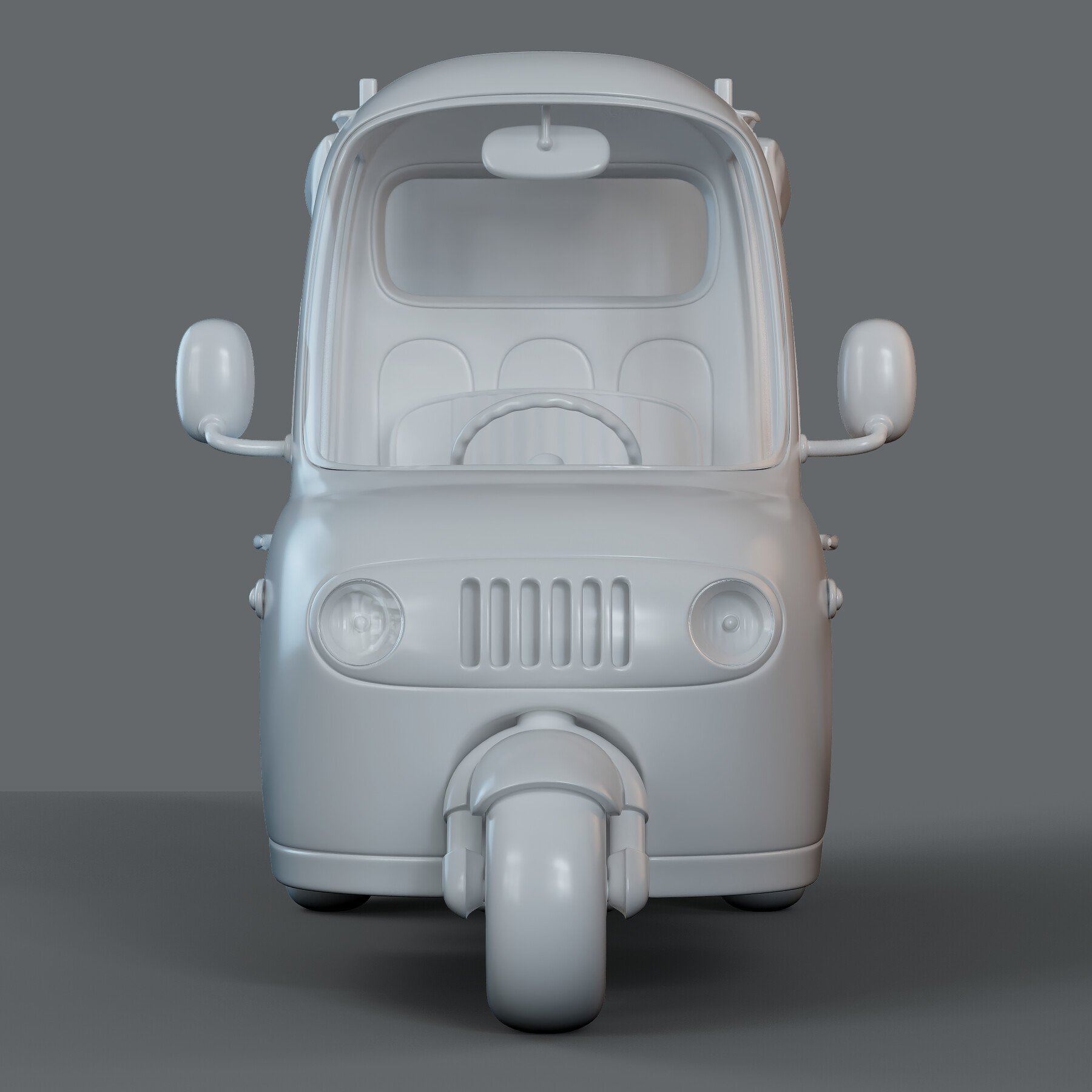 ArtStation - Cartoon Three Wheeler | Resources
