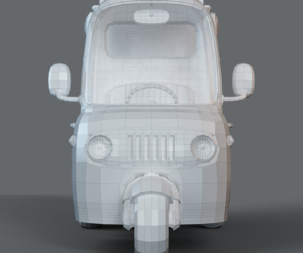 ArtStation - Cartoon Three Wheeler | Resources