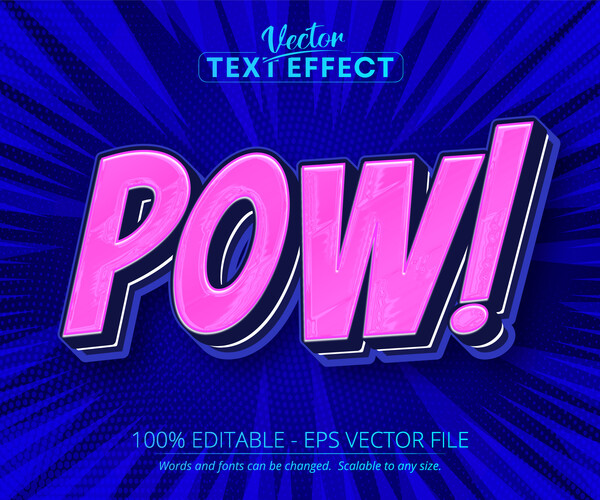 ArtStation - Cartoon text effect, editable comic text style | Artworks
