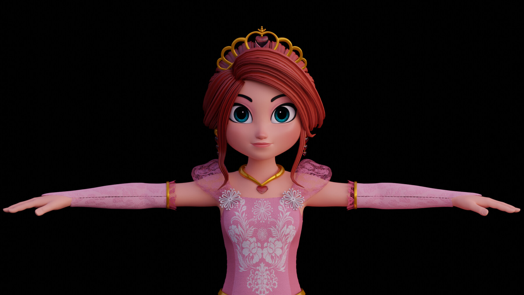 ArtStation - Disney Style Princess- Fully Rigged | Game Assets