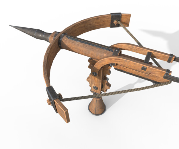 ArtStation - Medieval harpoon weapon PBR low-poly game ready 3D model ...