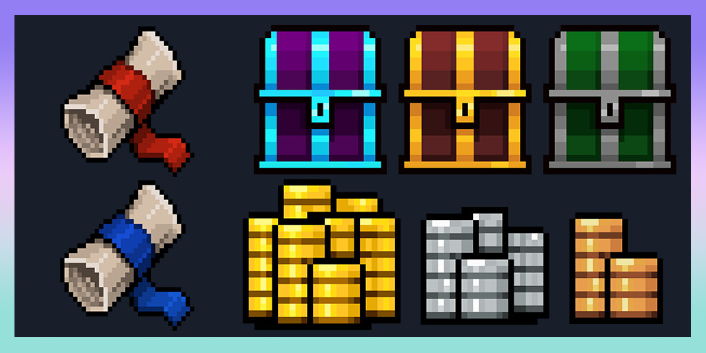 ArtStation - Free essential pixel icons | Game Assets