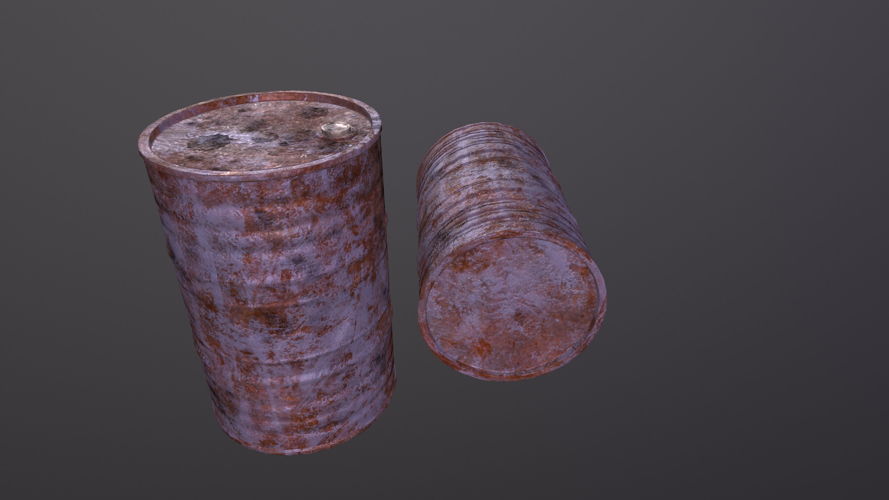 ArtStation - Old rusty barrel (Game Ready) | Game Assets