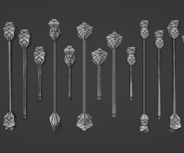 ArtStation - Futuristic Cubic Hammers | Resources