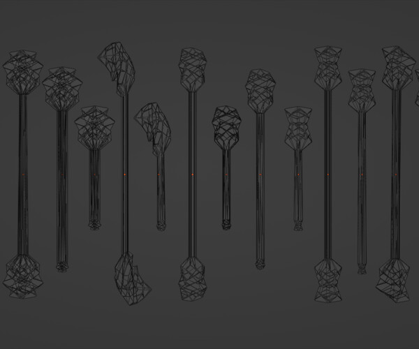 ArtStation - Futuristic Cubic Hammers | Resources