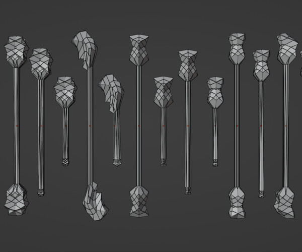 ArtStation - Futuristic Cubic Hammers | Resources
