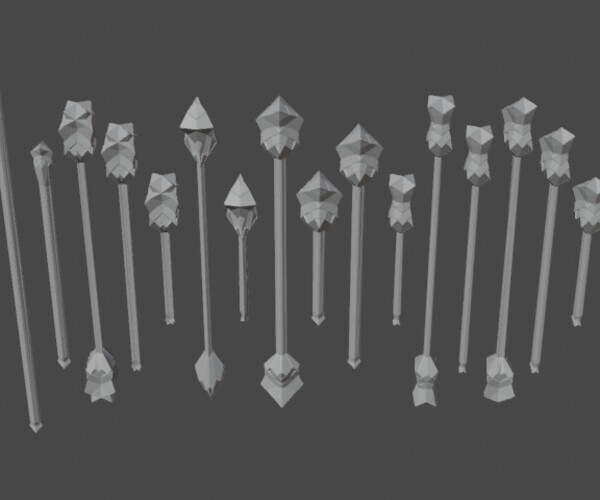 ArtStation - Futuristic Cubic Hammers | Resources