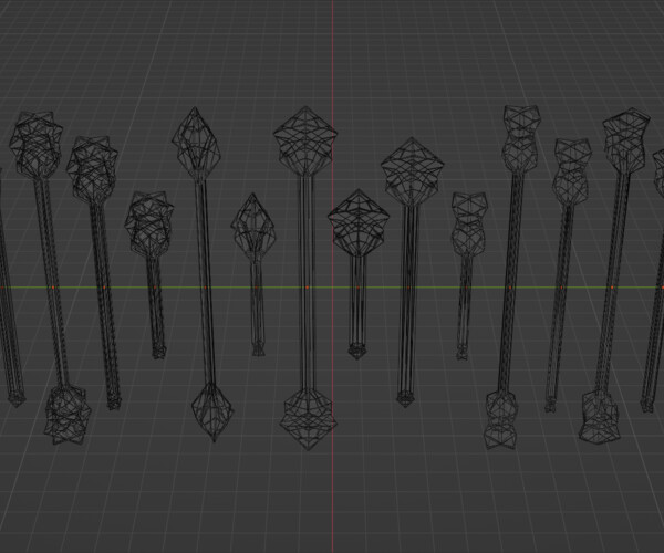 ArtStation - Futuristic Cubic Hammers | Resources