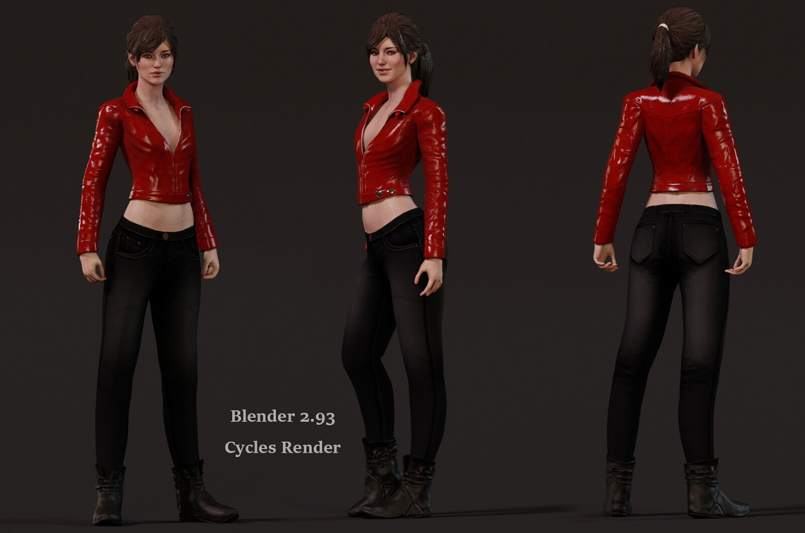 ArtStation - FemaleBase With Outfit | Game Assets