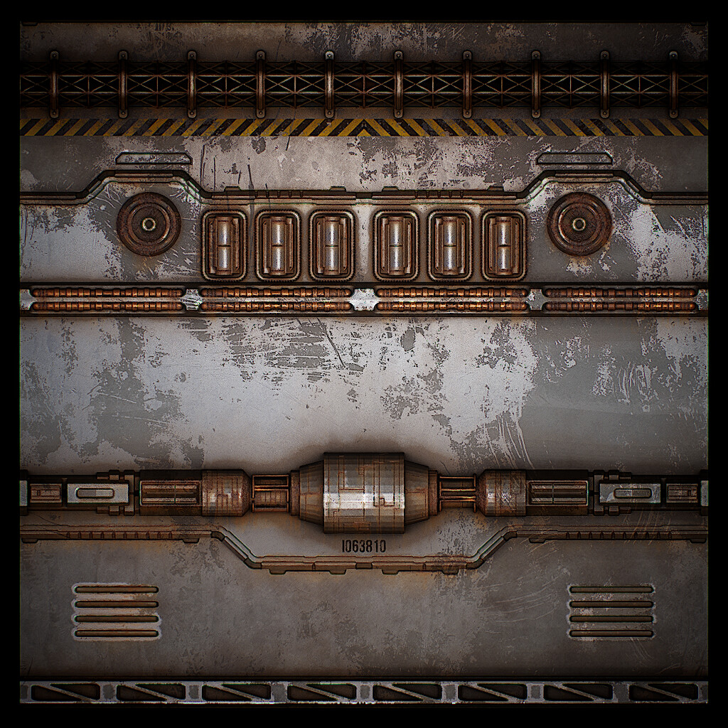 ArtStation - PBR Sci-Fi Texture Pack 03 | Game Assets