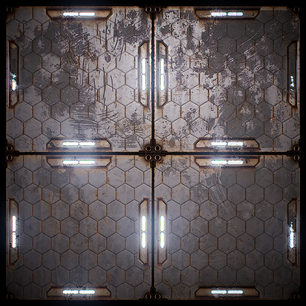 ArtStation - PBR Sci-Fi Texture Pack 08 | Game Assets