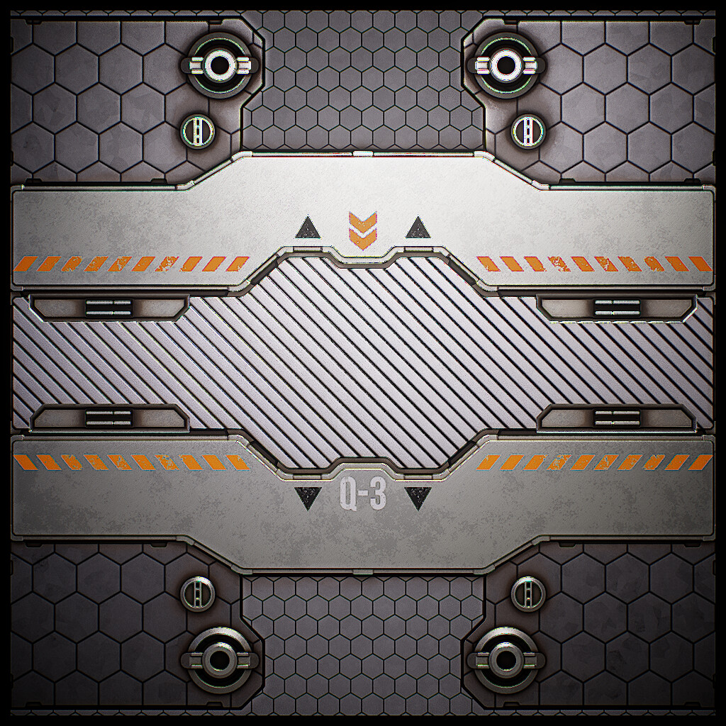 ArtStation - PBR Sci-Fi Texture Pack 12 | Game Assets