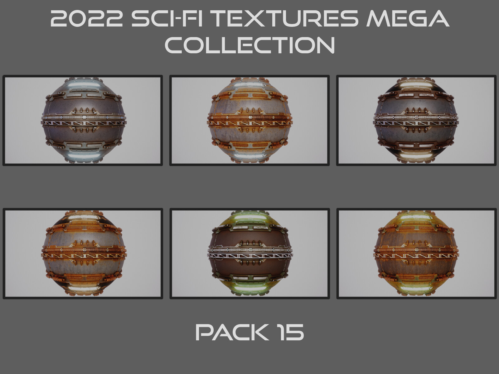 ArtStation - PBR Sci-Fi Texture Pack 15 | Game Assets