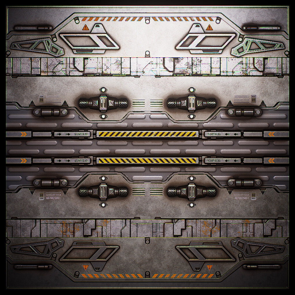 ArtStation - PBR Sci-Fi Texture Pack 17 | Game Assets