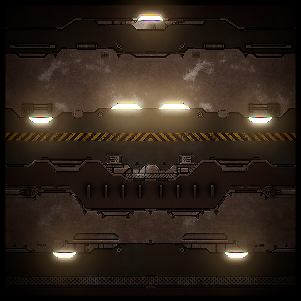 ArtStation - PBR Sci-Fi Texture Pack 19 | Game Assets