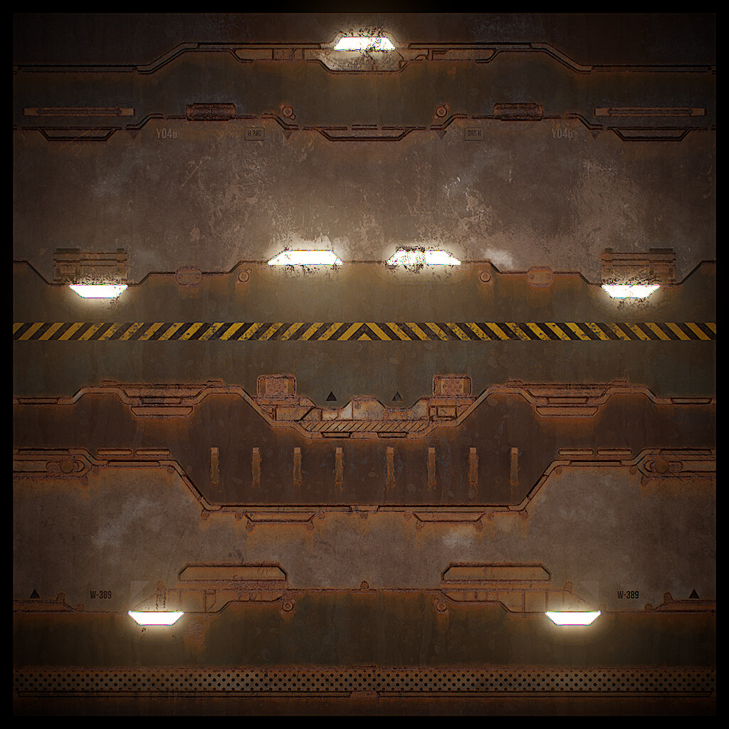 ArtStation - PBR Sci-Fi Texture Pack 19 | Game Assets