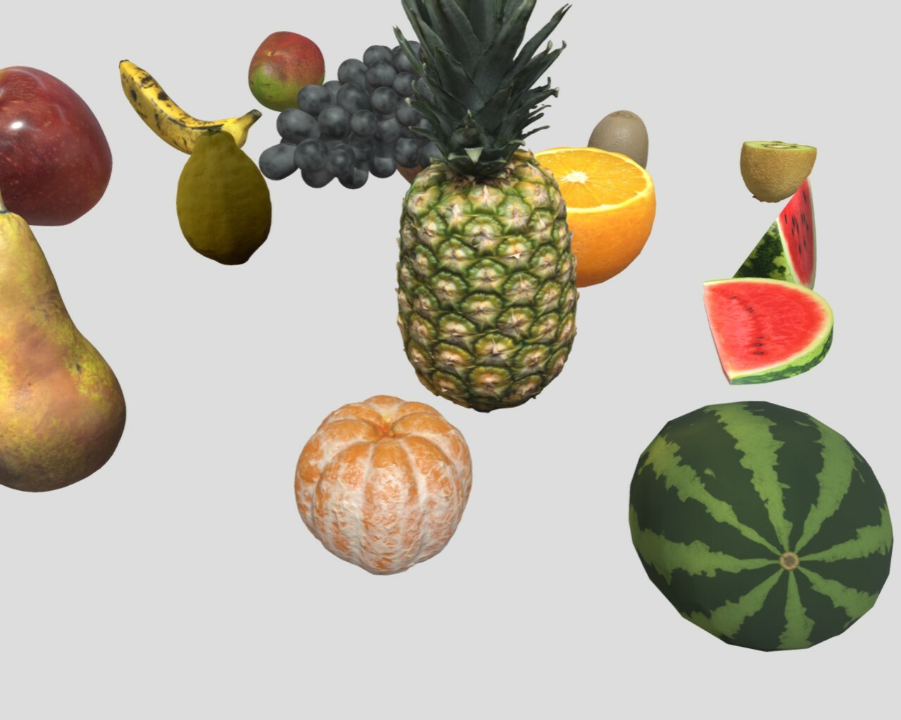 ArtStation - fruits pack Low-poly 3D model | Game Assets