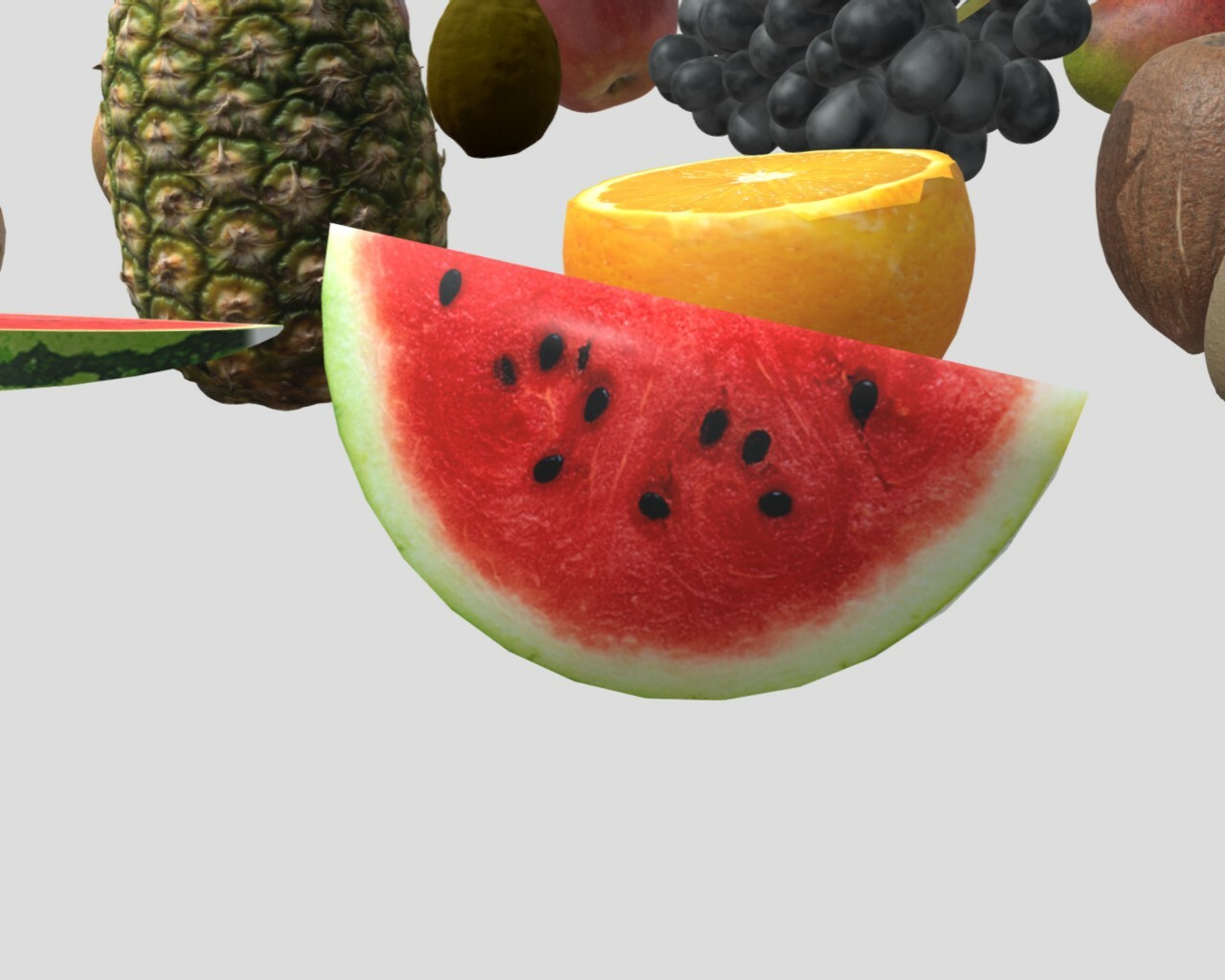 ArtStation - fruits pack Low-poly 3D model | Game Assets