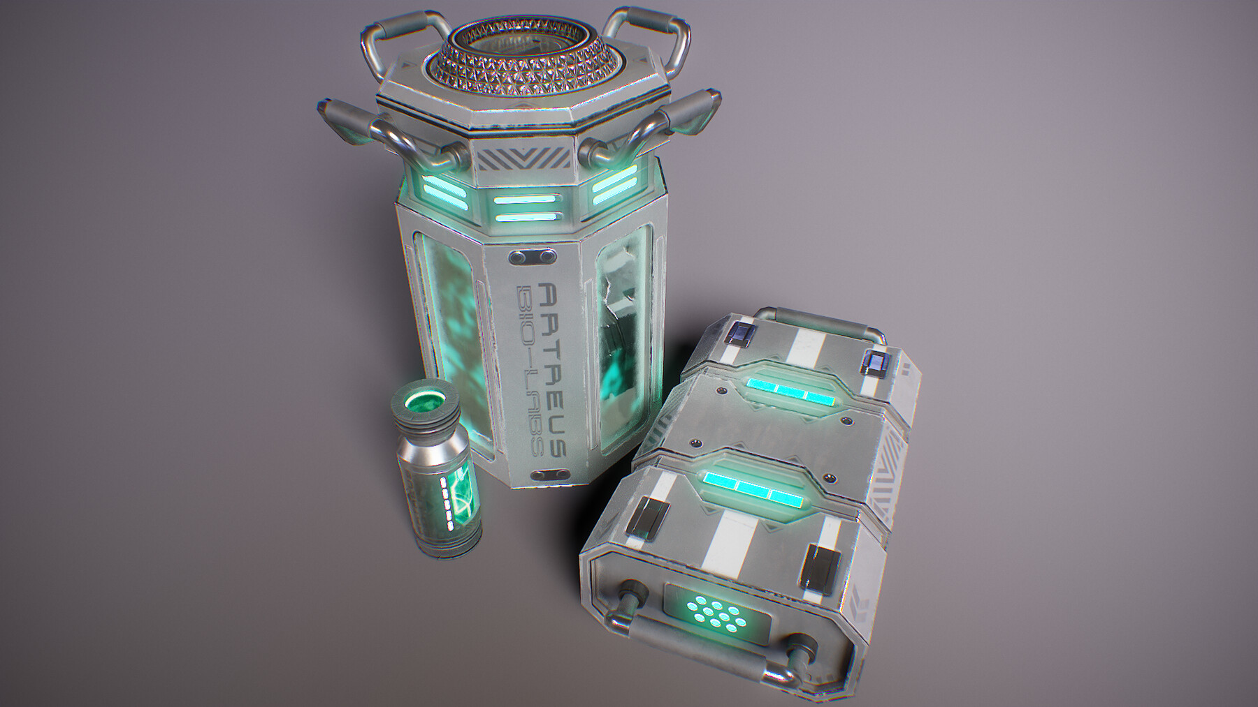 ArtStation - PBR Sci-Fi Lab Props Mini Collection | Game Assets