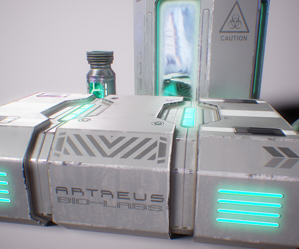 ArtStation - PBR Sci-Fi Lab Props Mini Collection | Game Assets