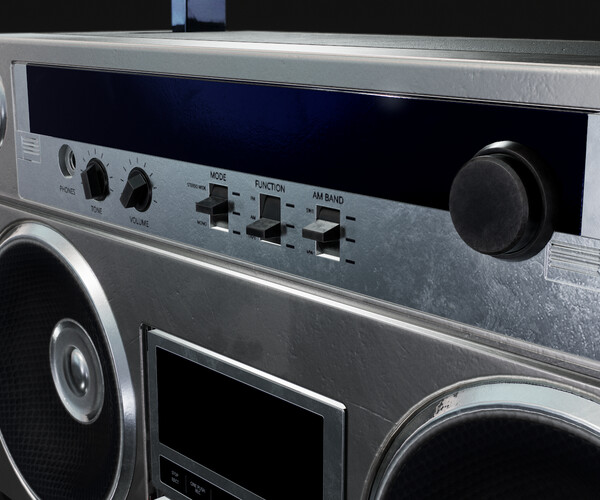 ArtStation - 3D Model Boombox - Game Ready | Game Assets