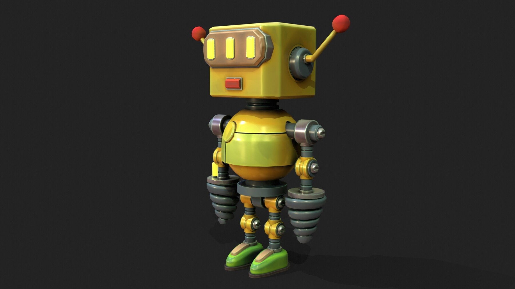 ArtStation - Stylized Robot 6 63 The Hot | Game Assets