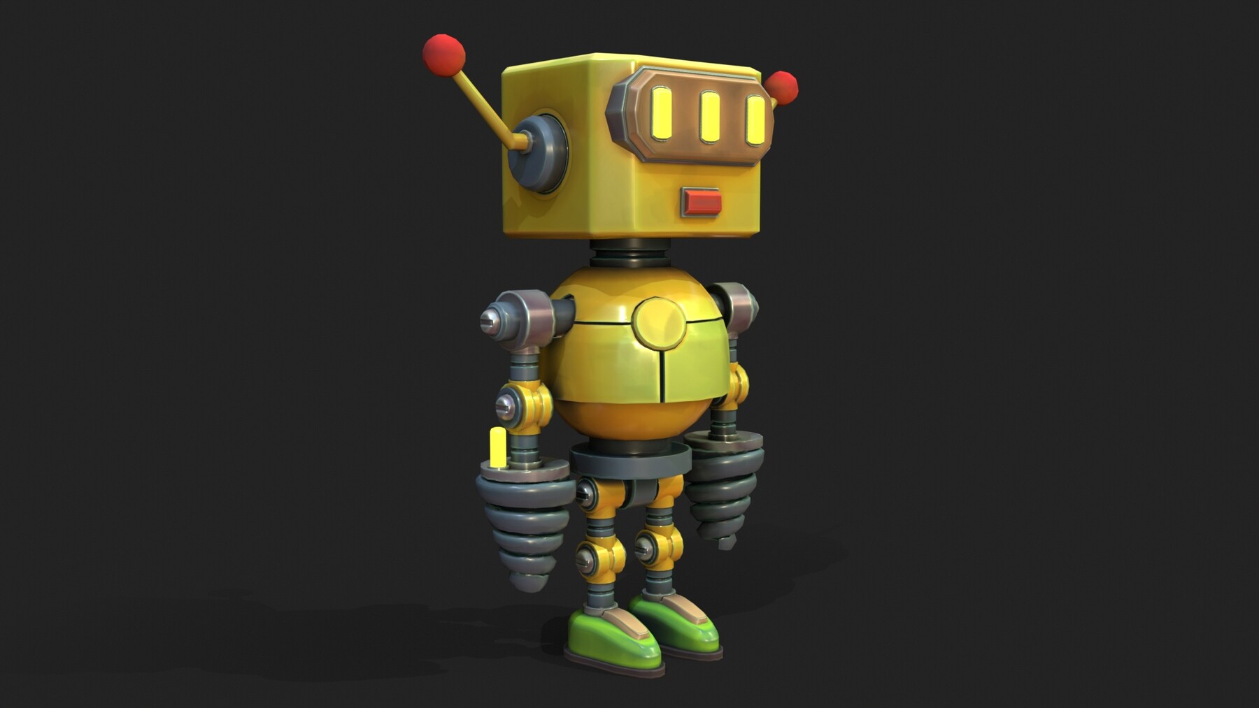 ArtStation - Stylized Robot 6 63 The Hot | Game Assets