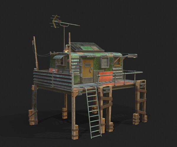 ArtStation - Metal Shack | Game Assets