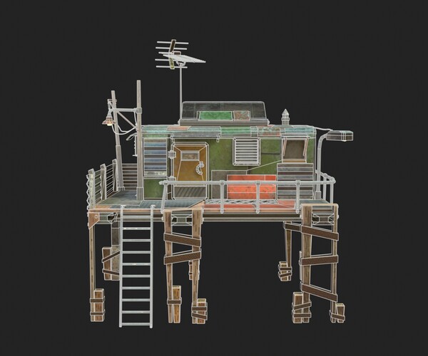 ArtStation - Metal Shack | Game Assets