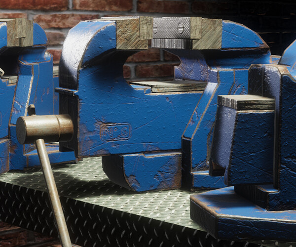 ArtStation - Bench Vice | Game Assets