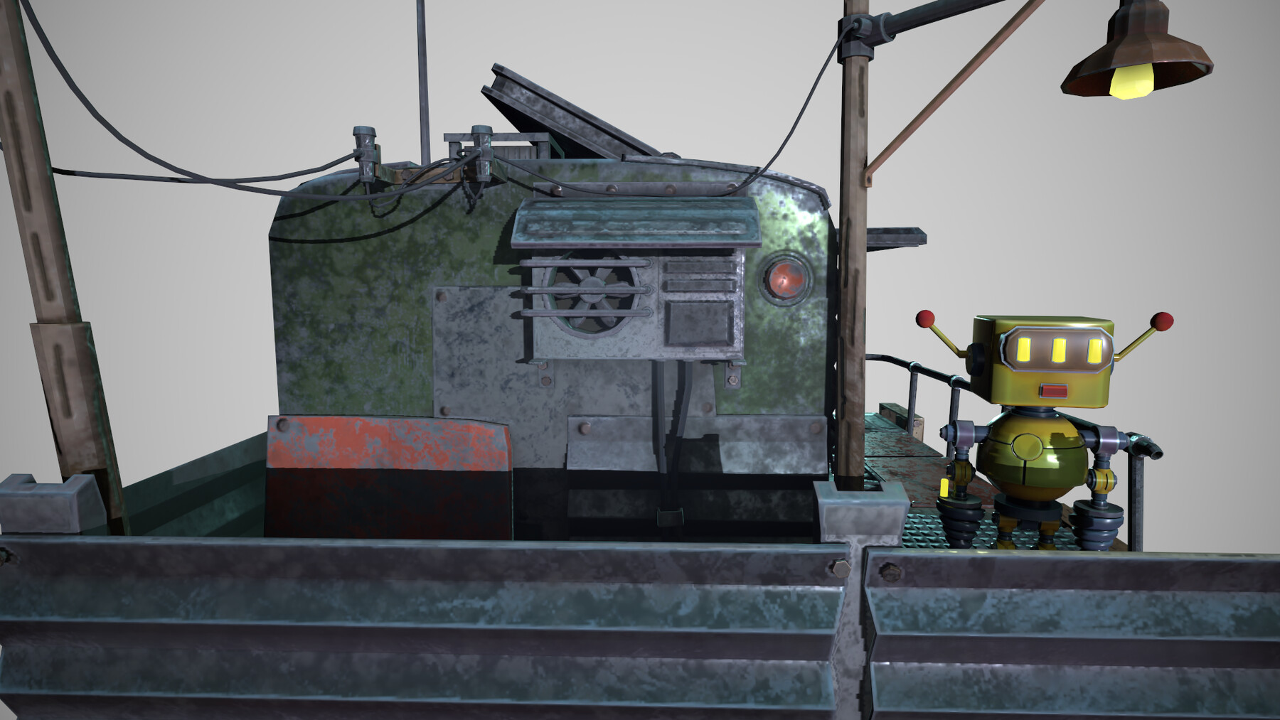 ArtStation - The Robot and his Shack | Game Assets