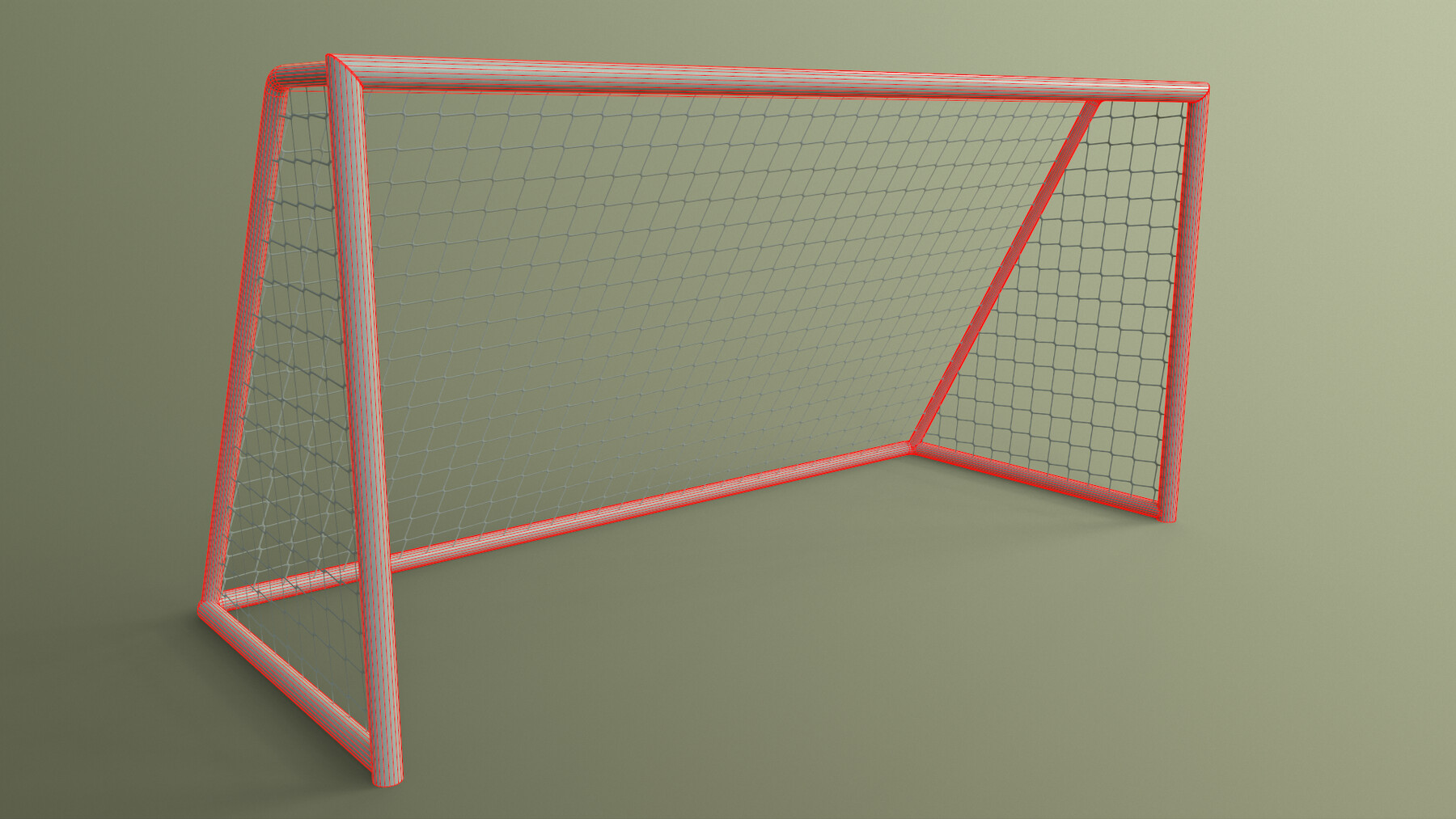 ArtStation - PBR Soccer Football Goal Post B | Game Assets