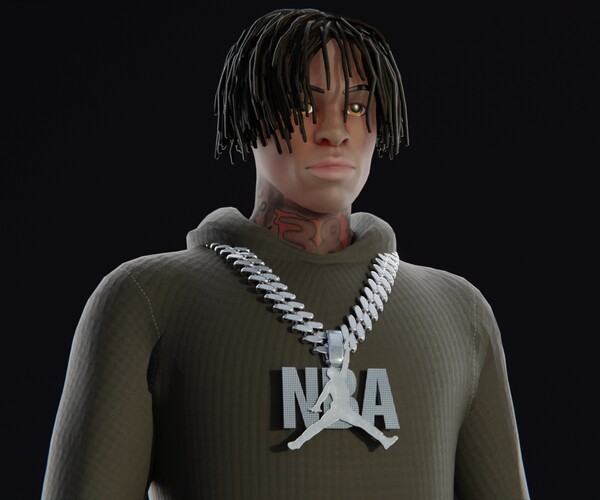 ArtStation - NBA Youngboy - Stylized | Game Assets