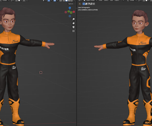 ArtStation - 3D Modeling - F1 Driver - Richard - Blender 3 | Game Assets