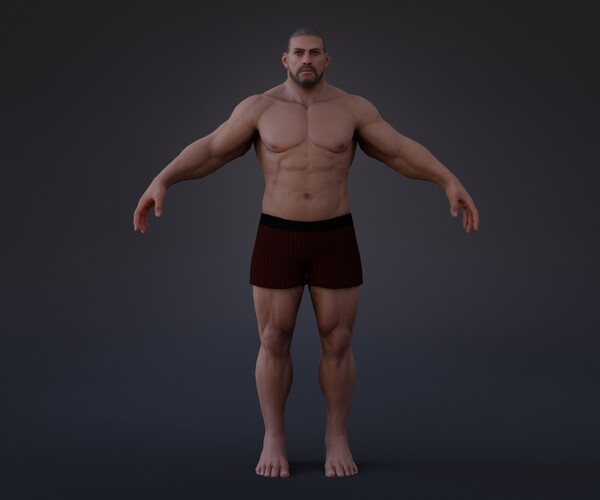 ArtStation - Male Base Heavy Rig | Game Assets
