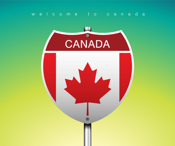 ArtStation - 19 ICON The City Label & Map of CANADA In American Signs ...