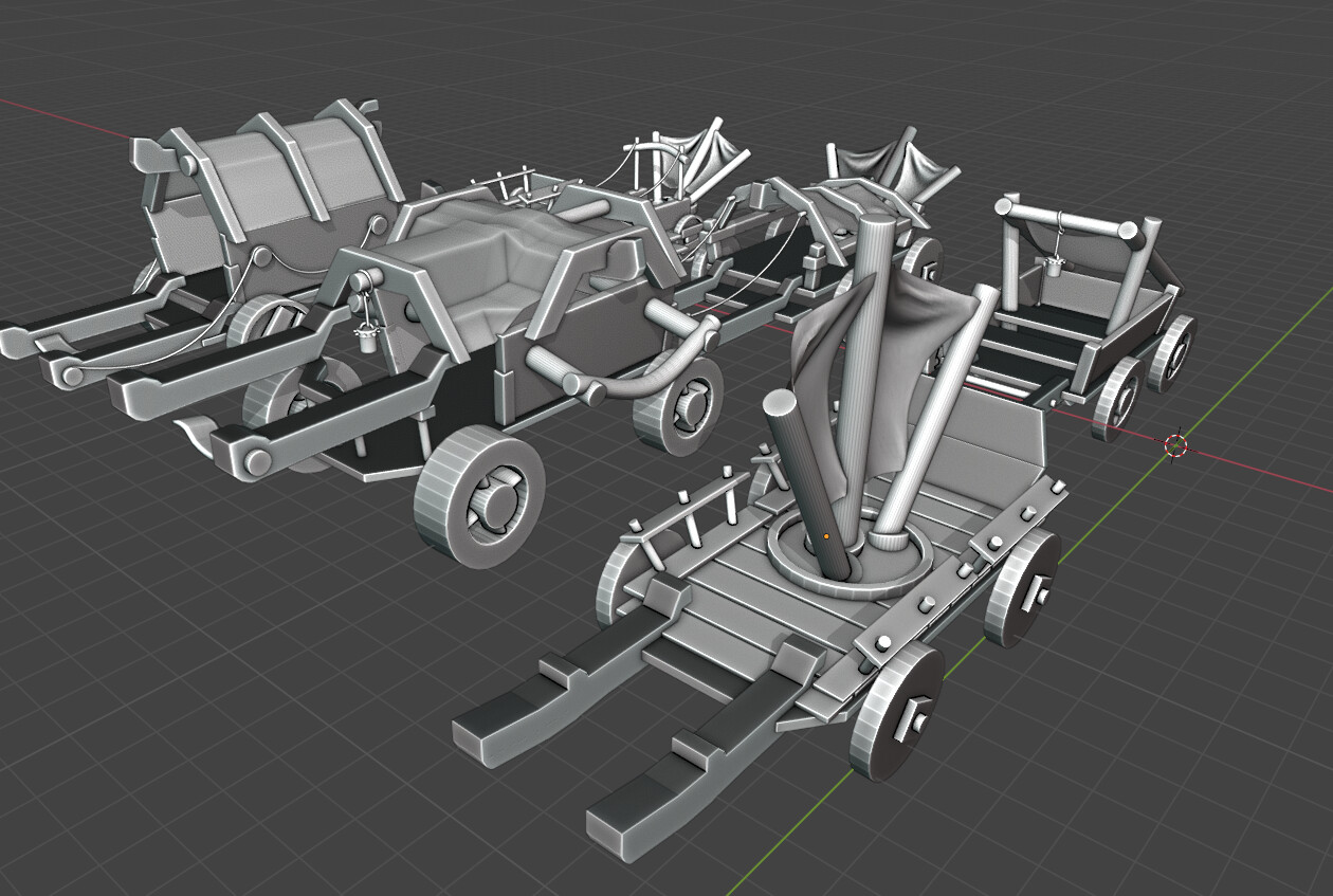 ArtStation - Stylized Wagons | Resources