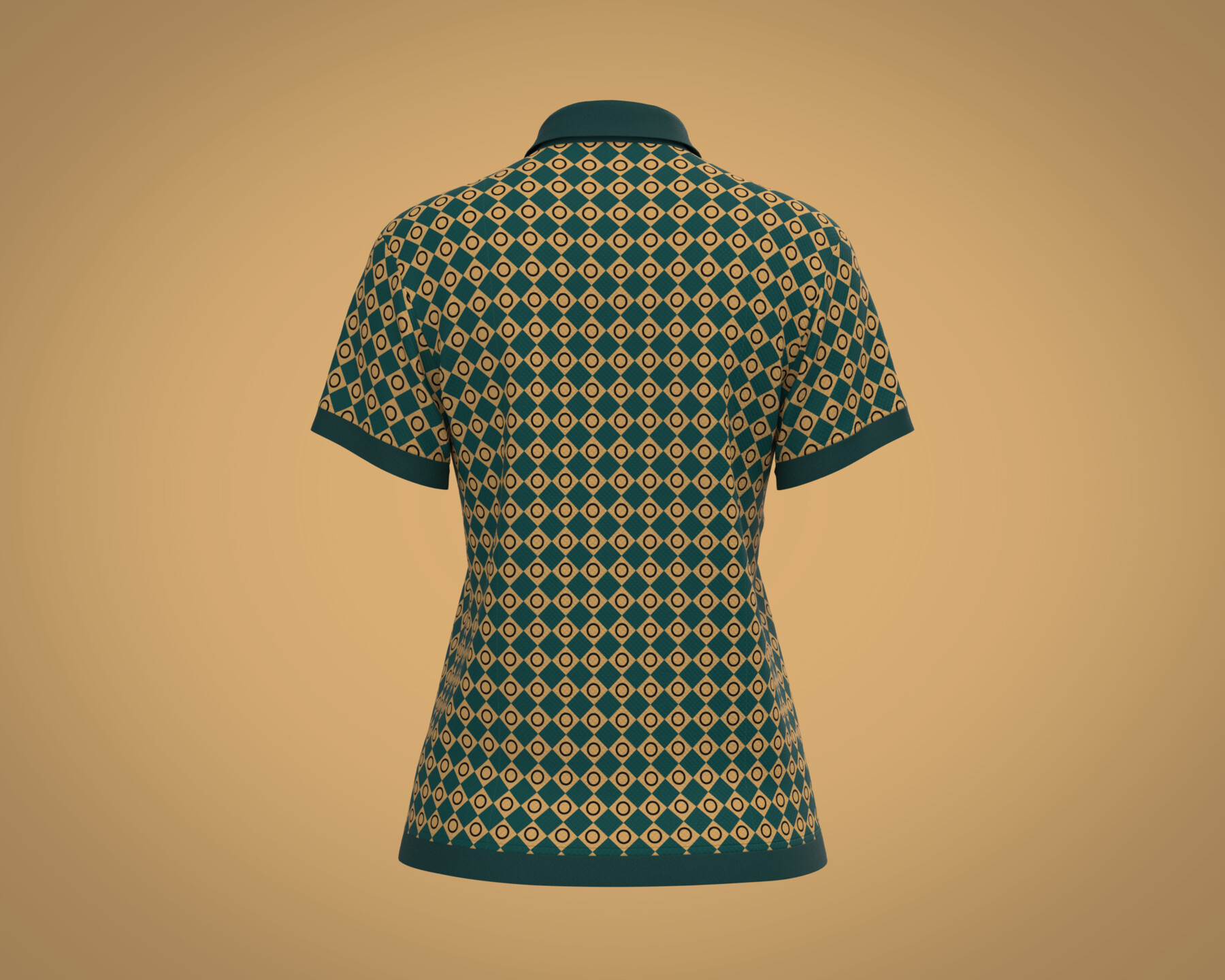 ArtStation - Ladies Print Polo | Resources