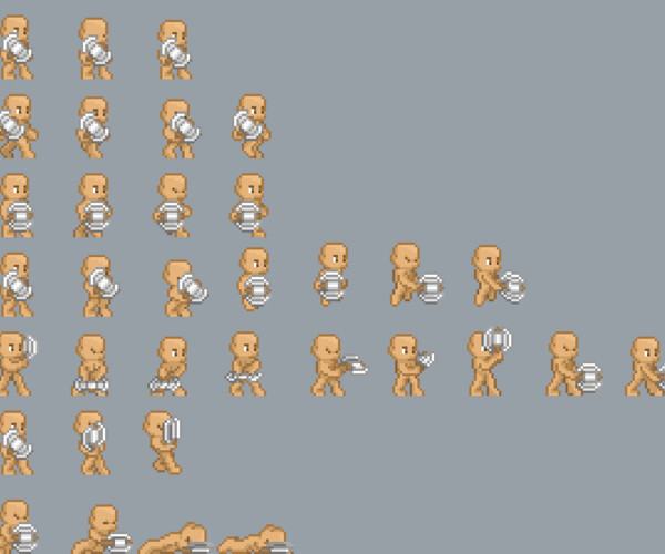 ArtStation - Side View Model Characters Set | Game Assets