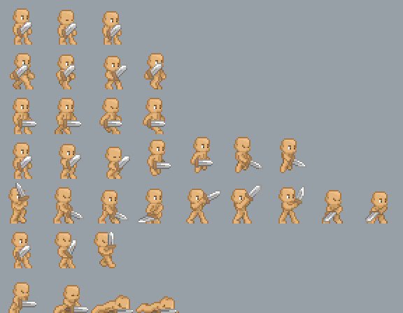 ArtStation - Side View Model Characters Set | Game Assets