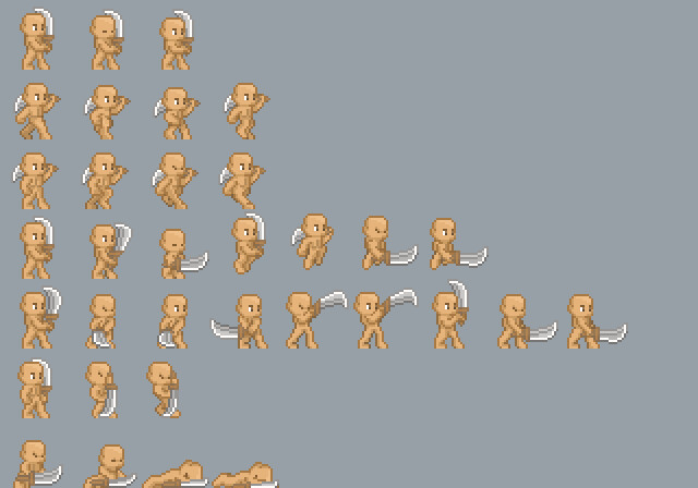 ArtStation - Side View Model Characters Set | Game Assets