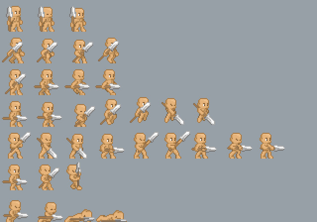 ArtStation - Side View Model Characters Set | Game Assets