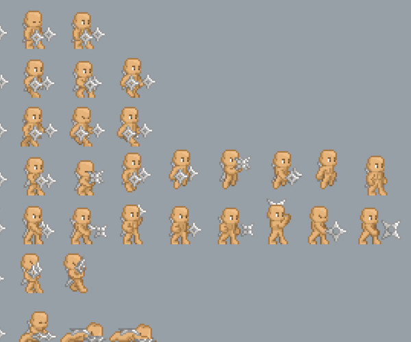 ArtStation - Side View Model Characters Set | Game Assets