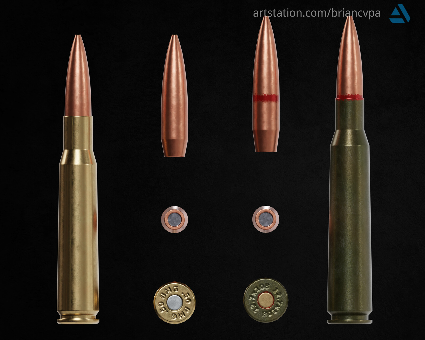ArtStation - Modern Military Cartridges (Game Ready) | Game Assets