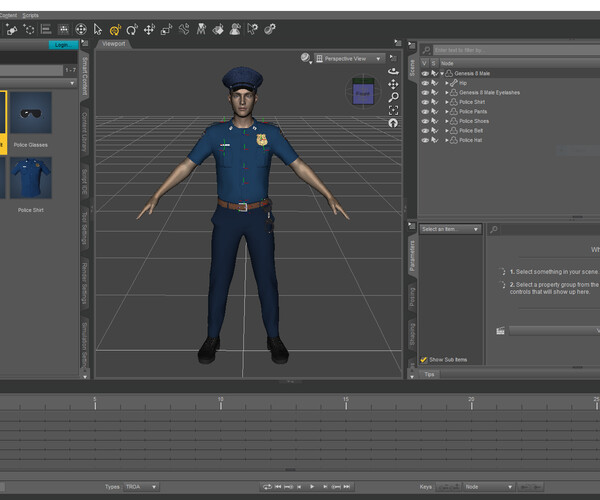 ArtStation - Police Outfit. Daz3D / Clo3D / Blender / Obj / Fbx | Game ...