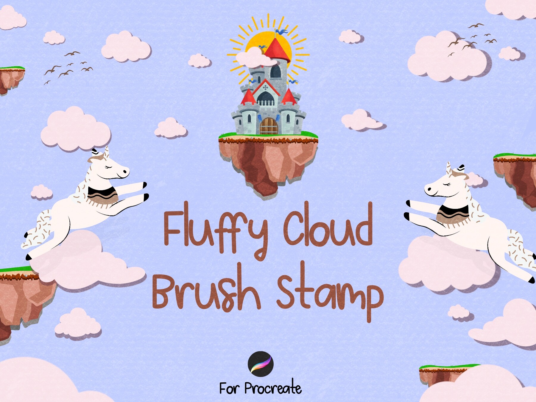 ArtStation - Cloud Stamp Brushes For Procreate | Brushes