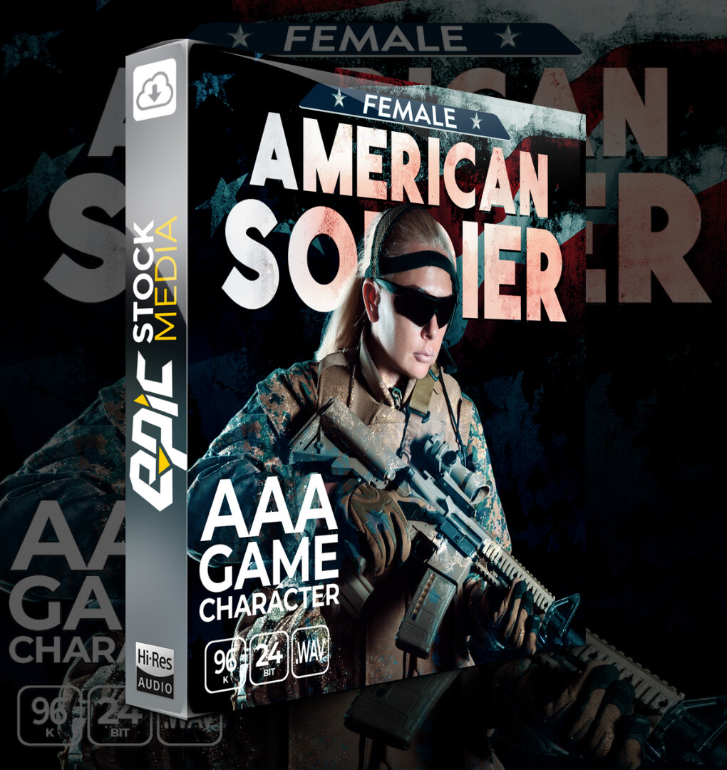 ArtStation - AAA Game Character American Soldier - Female | Game Assets