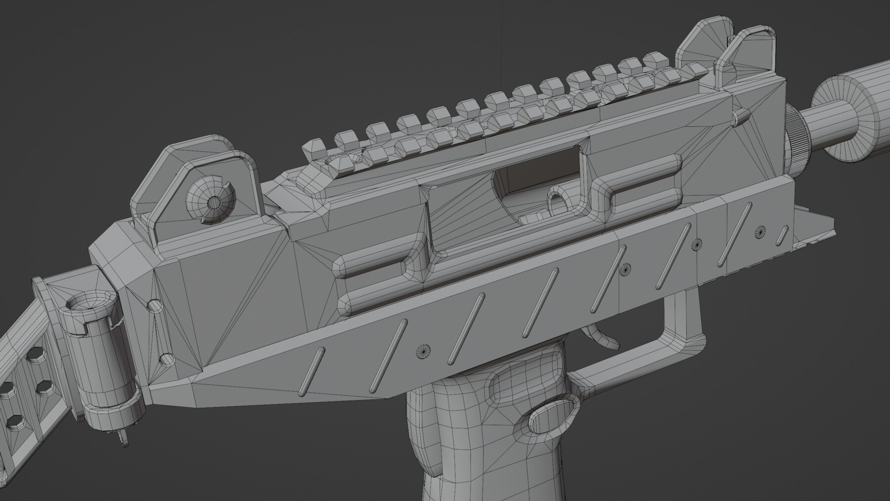 ArtStation - UZI PRO - Midpoly - Blockout - Basemesh | Resources