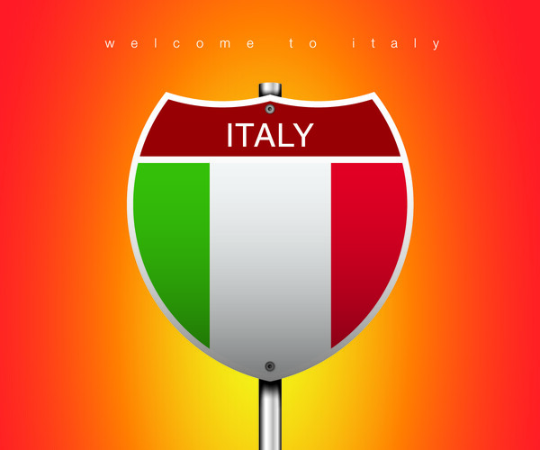 ArtStation - 20 ICON The City Label & Map of ITALY In American Signs ...