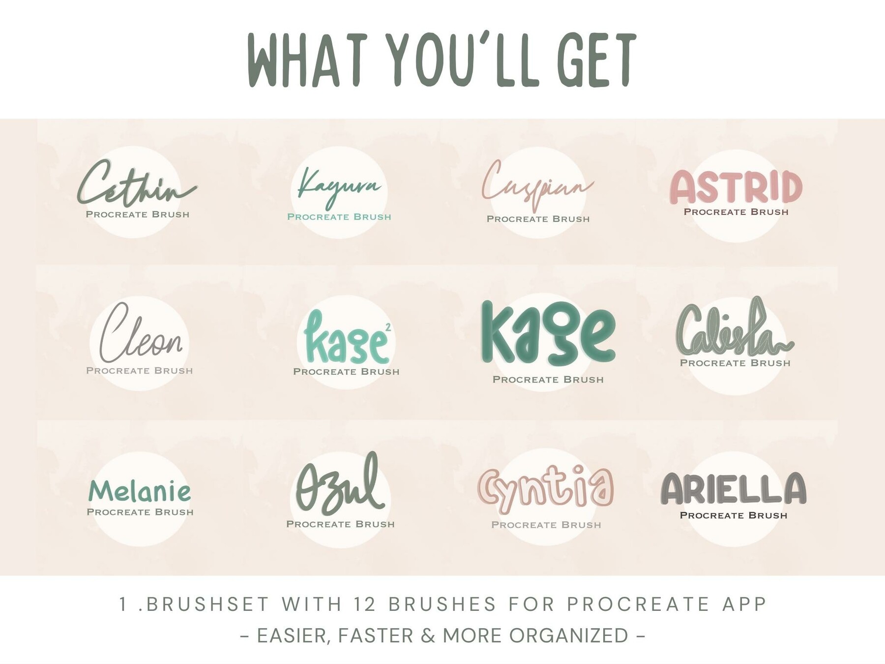 ArtStation - Shadow Lettering Procreate Brush Bundle | Brushes